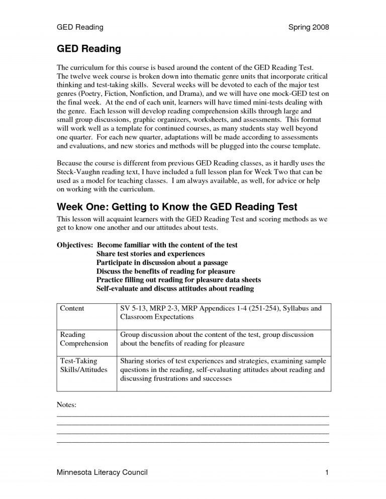 007 Ged Essay Samples Example Practice Test Printable Worksheets | Ged ...