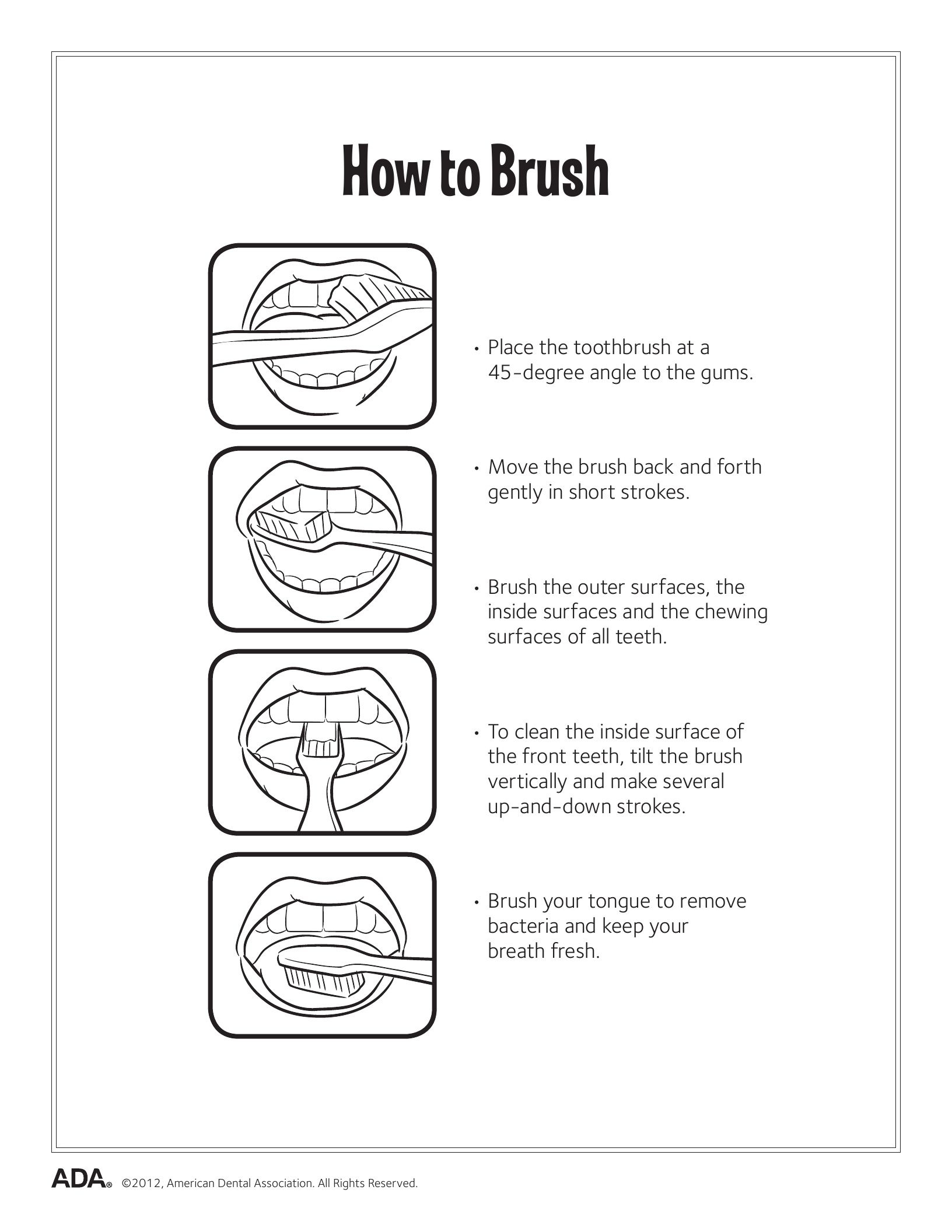 Dental Hygiene Activity Sheets Dental Hygiene Activity Sheets