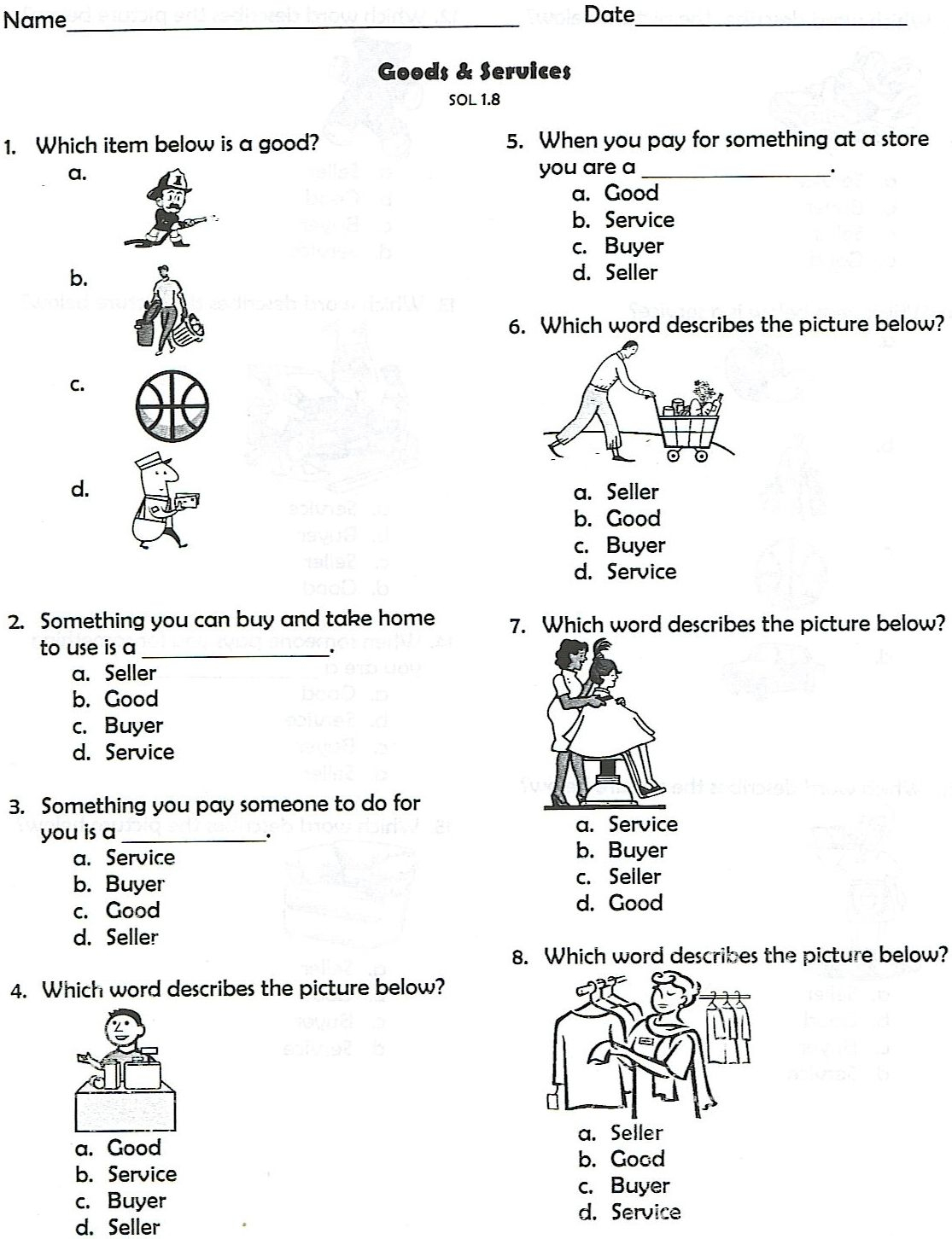 Elementary Social Studies Worksheets