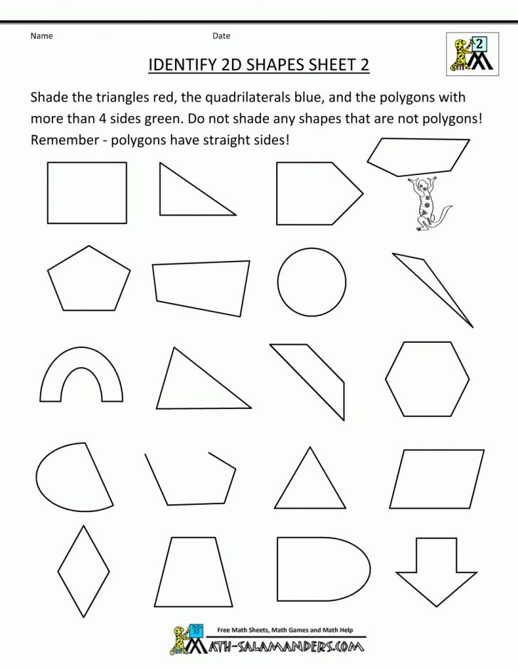 2D Shapes Worksheets | Polygon Shapes Printable Worksheets - Printable ...
