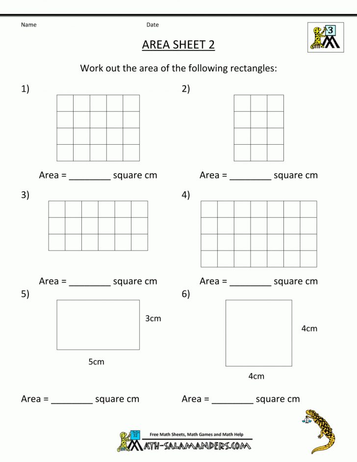Area Worksheets | Printable Area Worksheets - Printable Worksheets
