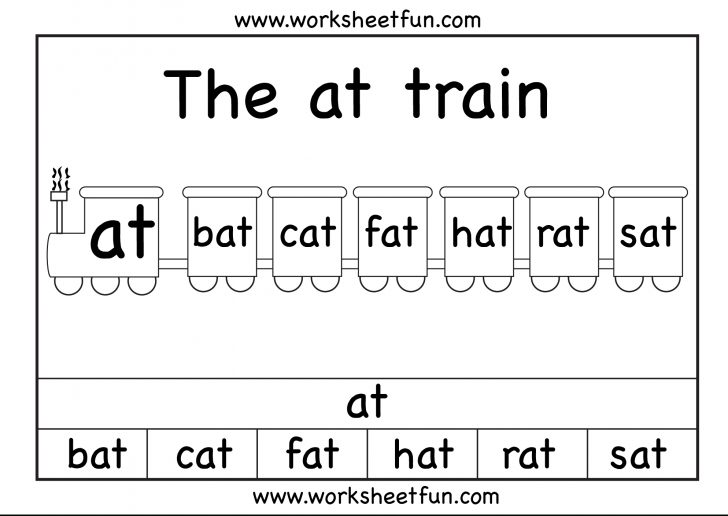 At Word Family | Printable Worksheets | Preschool Worksheets | Free ...