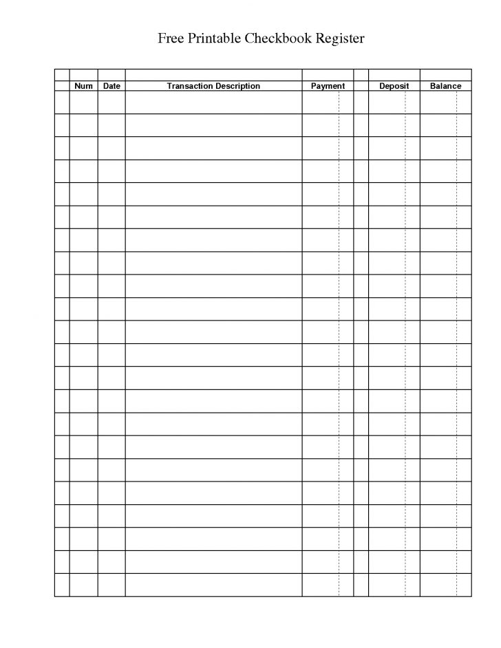 Checkbook Balancing Worksheet
