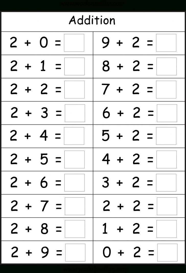 Basic Addition Facts – 8 Worksheets / Free Printable Worksheets ...