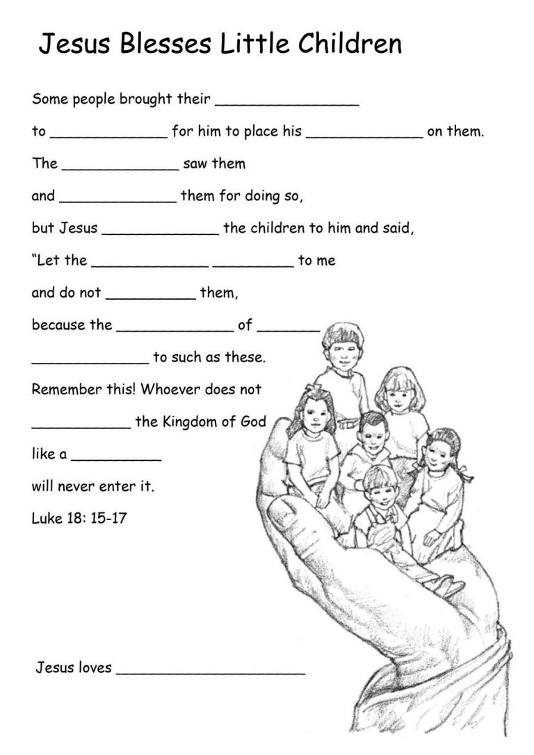 Bible Kids Worksheets | Growing Kids In Grace | Bible Curriculums ...