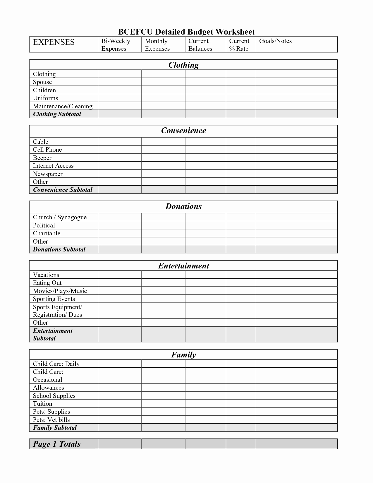 Printable Budget Worksheet Dave Ramsey Printable Worksheets