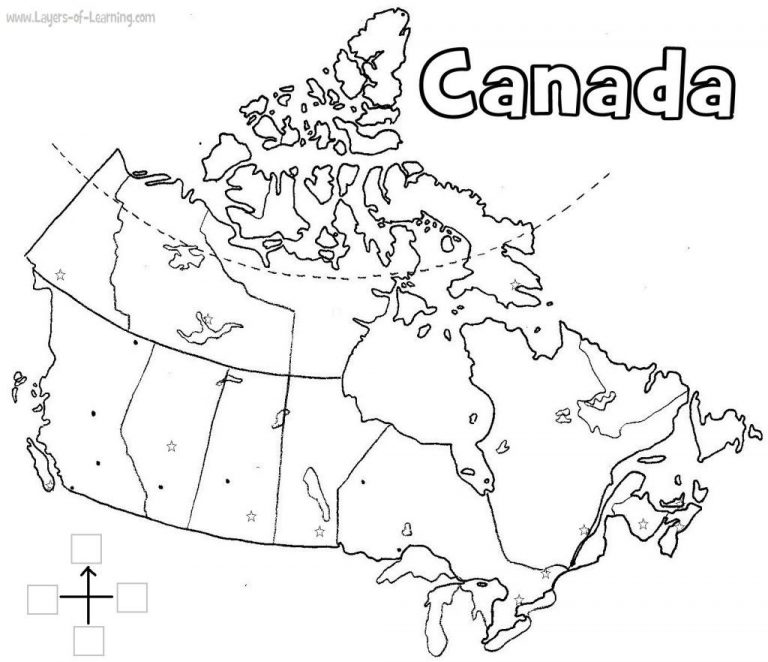 Canada Printable Map | Geography | Printable Maps, Map, Map Worksheets ...