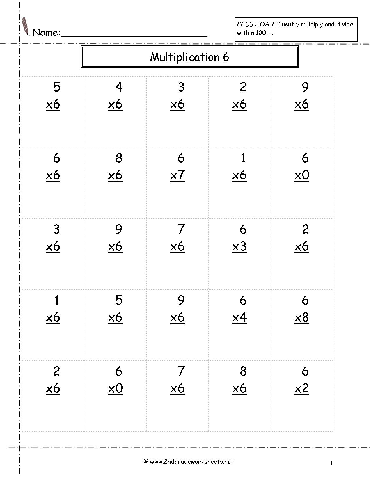 Free Printable Double Digit Multiplication Worksheets Printable 