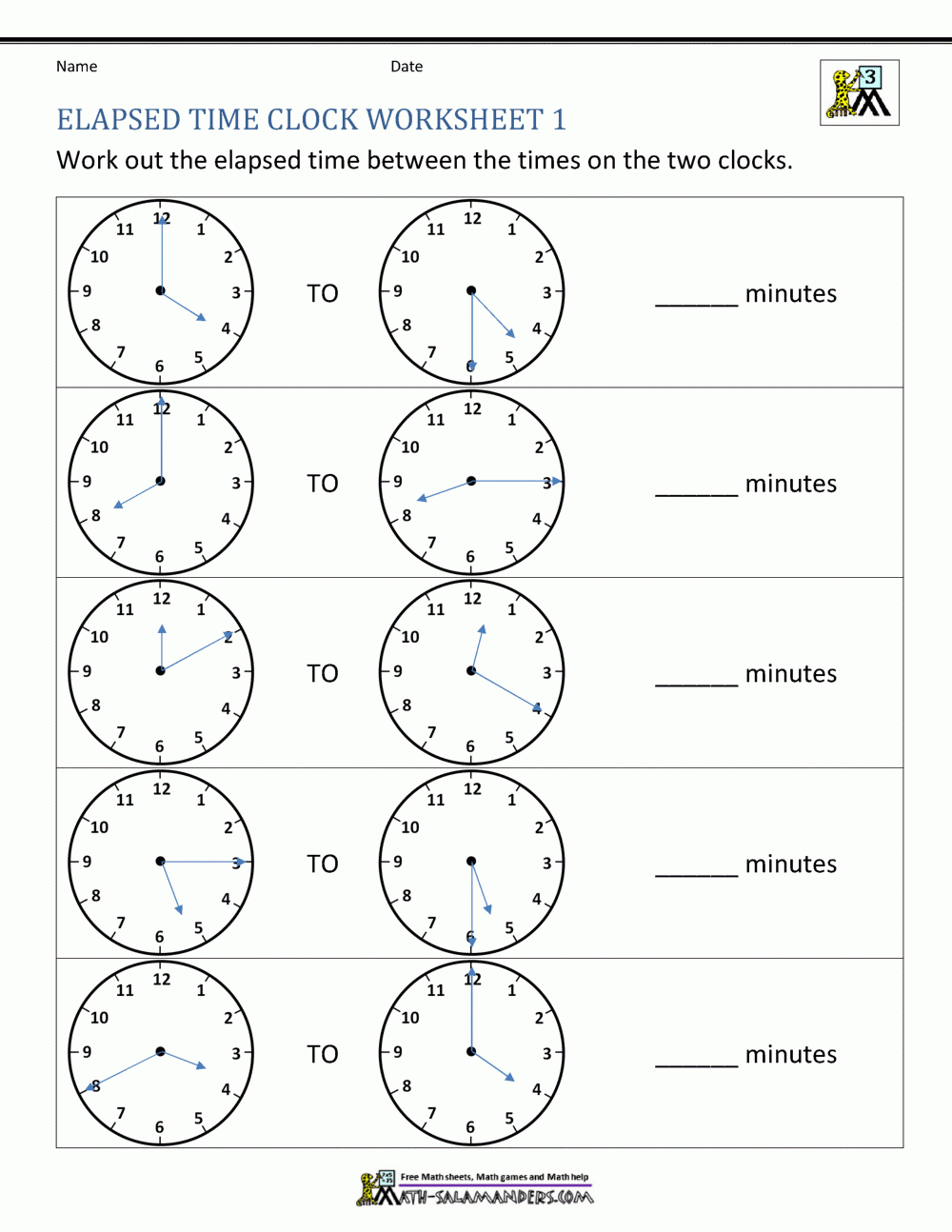 Free Printable Elapsed Time Worksheets For Grade 3 Printable Worksheets