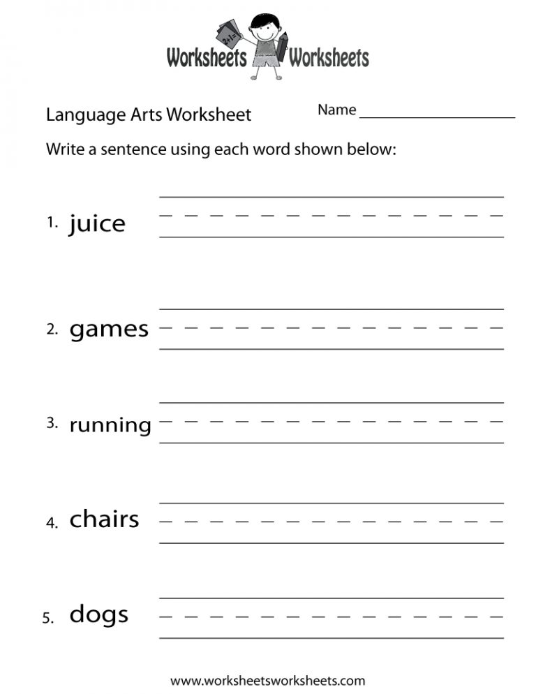 English Language Arts Worksheet - Free Printable Educational | Free ...