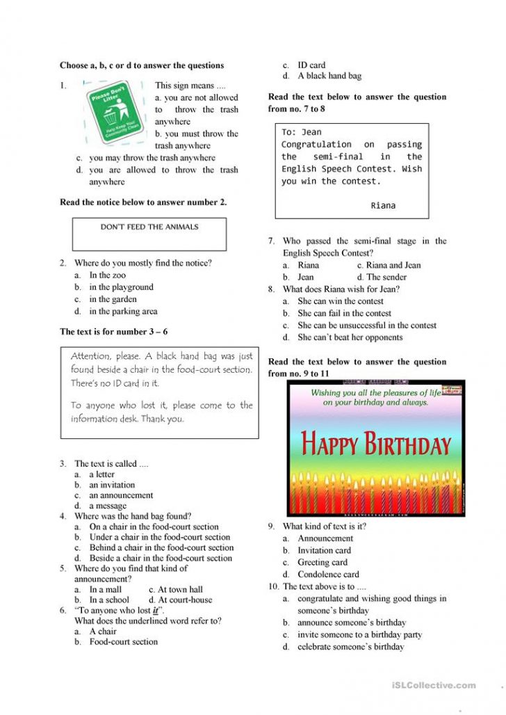 Year 7 English Worksheets Printable - Printable Worksheets