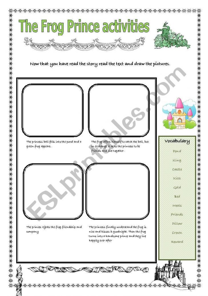 Fairy Tales: The Frog Prince Activities - Esl Worksheetpastanaga | The ...