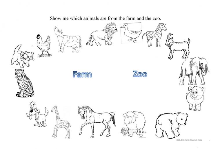 Farm And Zoo Animals Worksheet - Free Esl Printable Worksheets Made ...