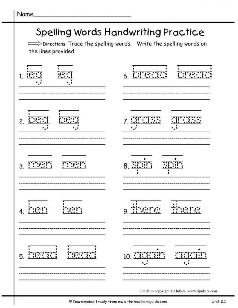 First Grade Writing Worksheets Free Printable – Worksheet Template ...