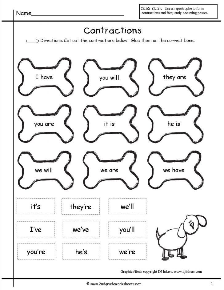 Free Contractions Worksheets And Printouts | Free Printable ...