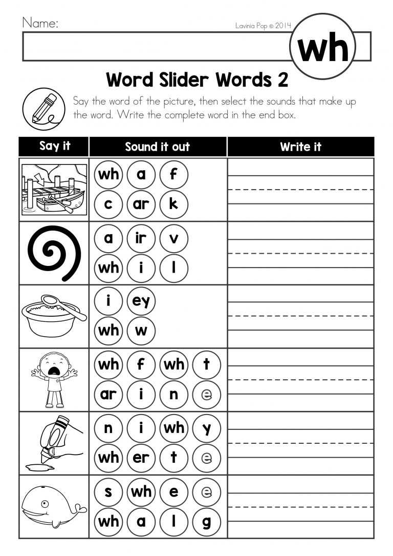 Free Digraph Wh: Phonics Word Work {Multiple Phonograms} | Teaching ...