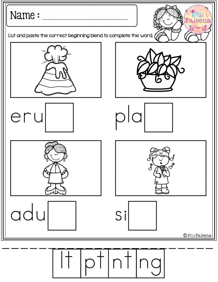 Free Ending Blends Activities | Miss Faleena's Store | Kindergarten ...
