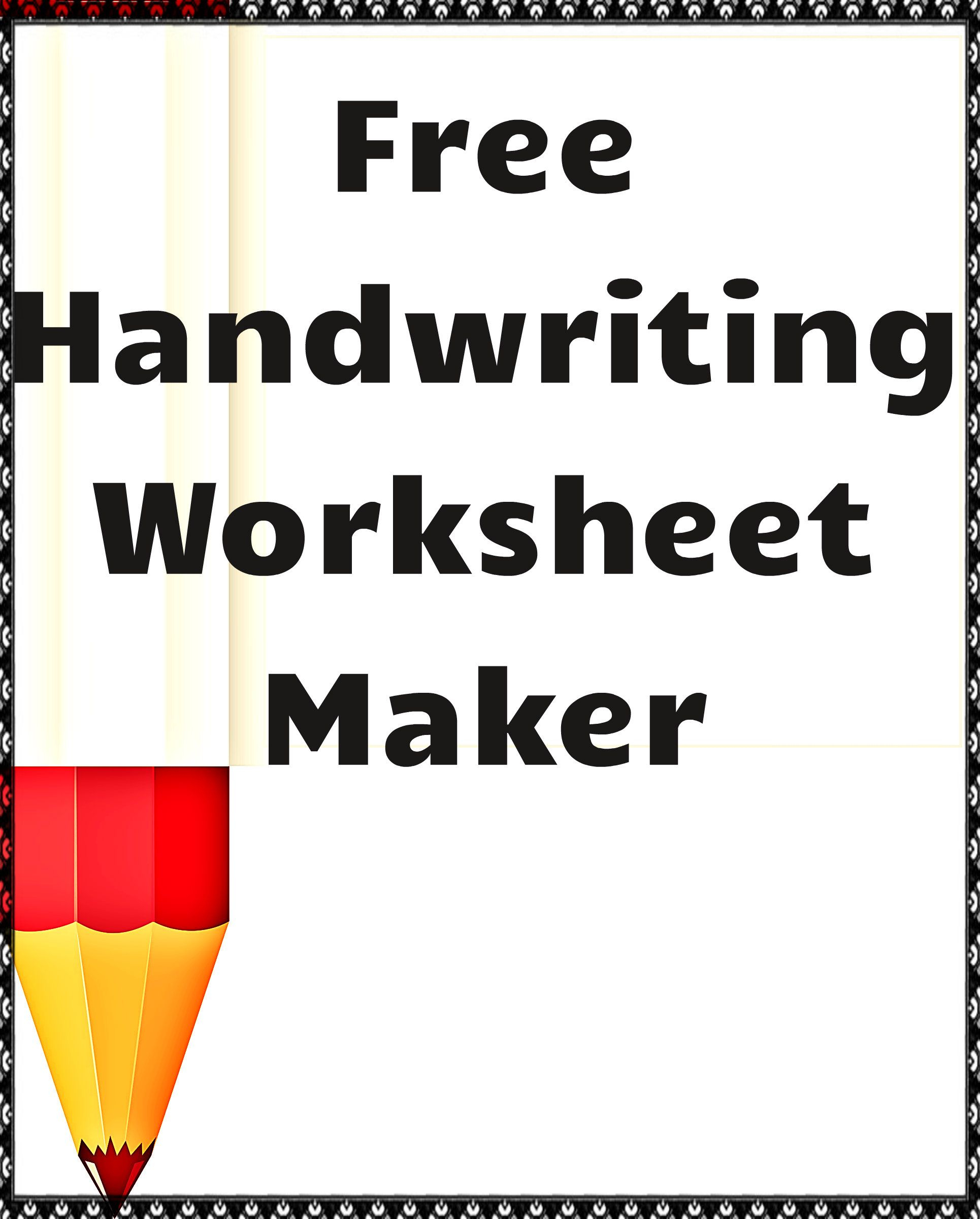 Startwrite Handwriting Worsheet Wizard Create Cursive Worksheets 