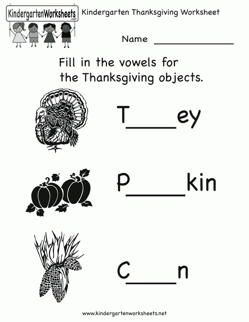 Free Printable Preschool Thanksgiving Worksheets Printable Worksheets