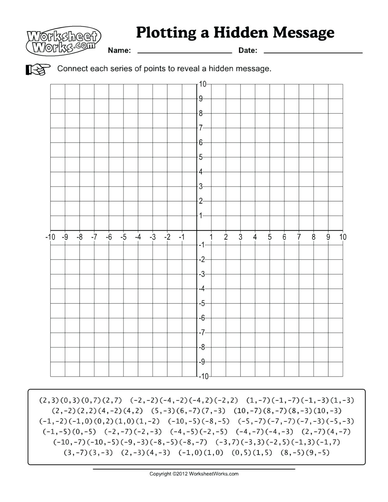 Graphing Shapes On A Coordinate Plane Worksheet