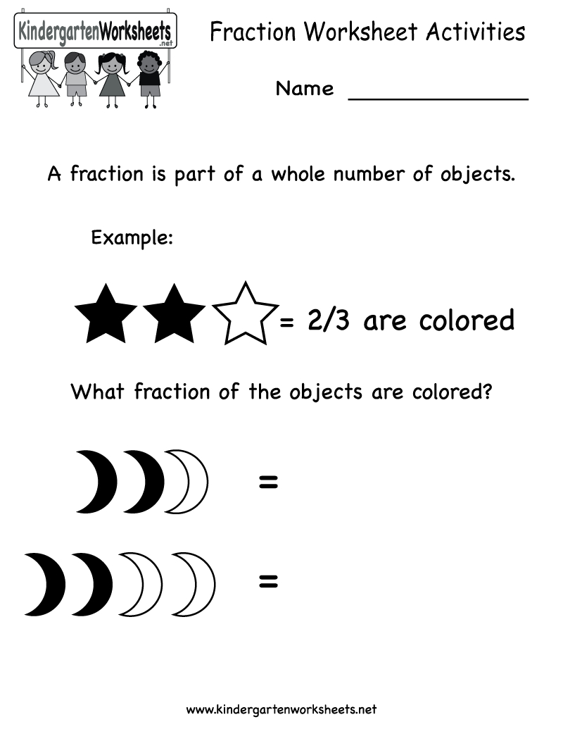 Free Printable Fraction Worksheets For Kindergarten Printable Worksheets Free Printable Fraction Worksheets For Kindergarten Printable Worksheets