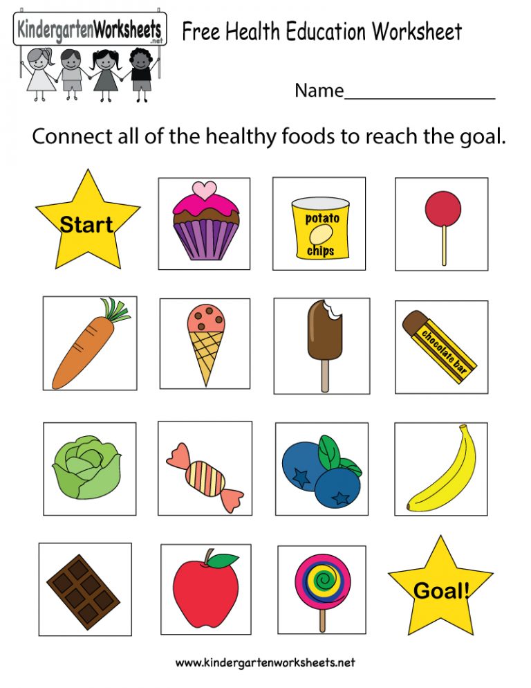 Free Printable Health Education Worksheet For Kindergarten | Free ...