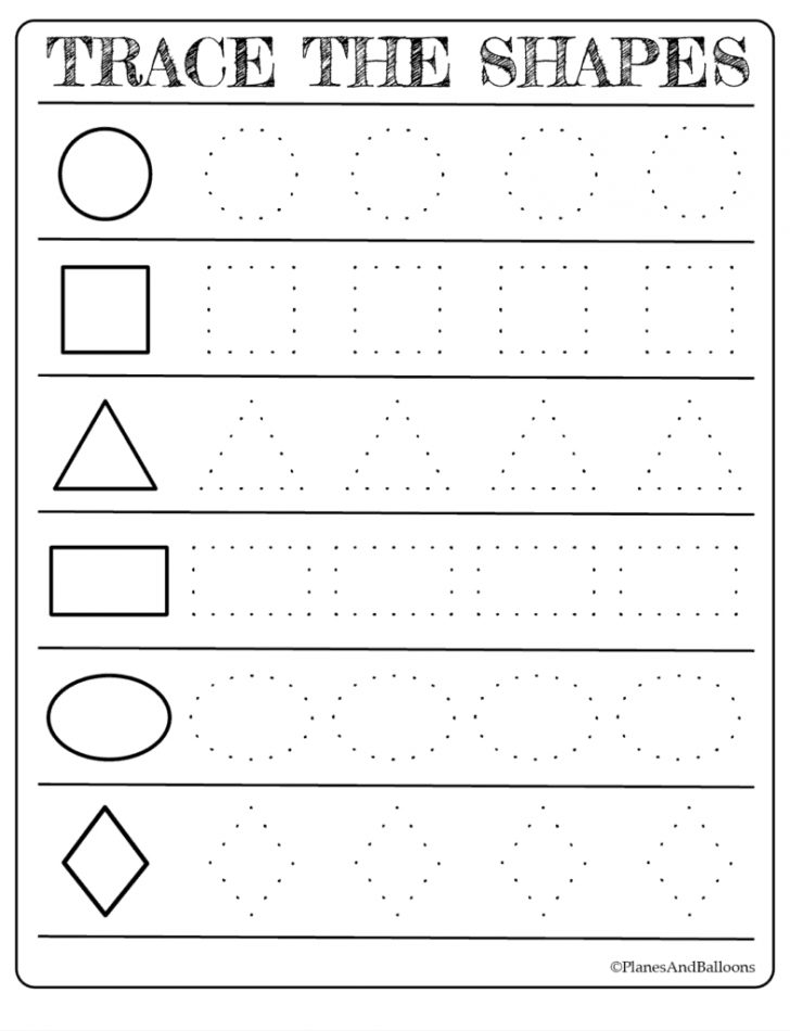 Free Printable Shapes Worksheets For Toddlers And Preschoolers | Free ...