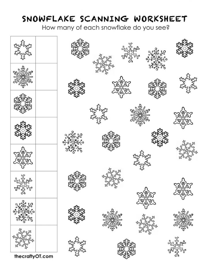 Free Winter Worksheets | Occupational Therapy | Occupational Therapy ...