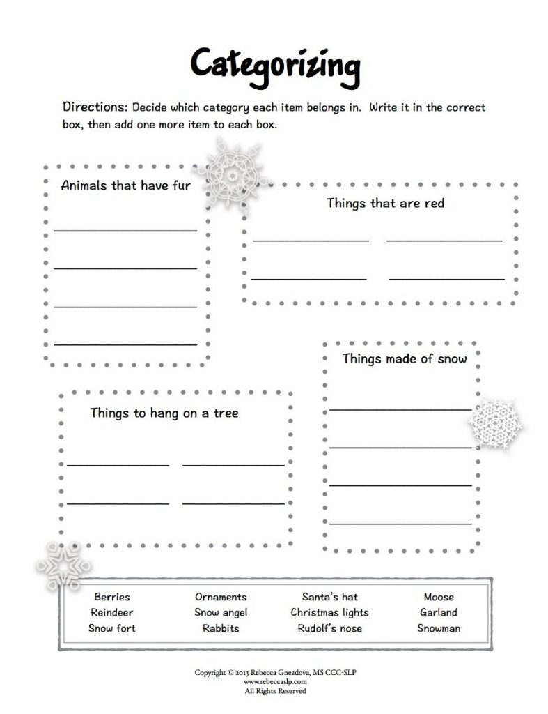 Freebie Expressive Language Worksheets Speech Language Therapy 
