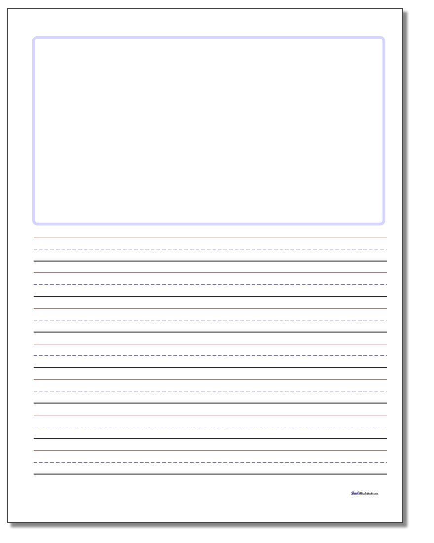 Blank Writing Practice Sheets