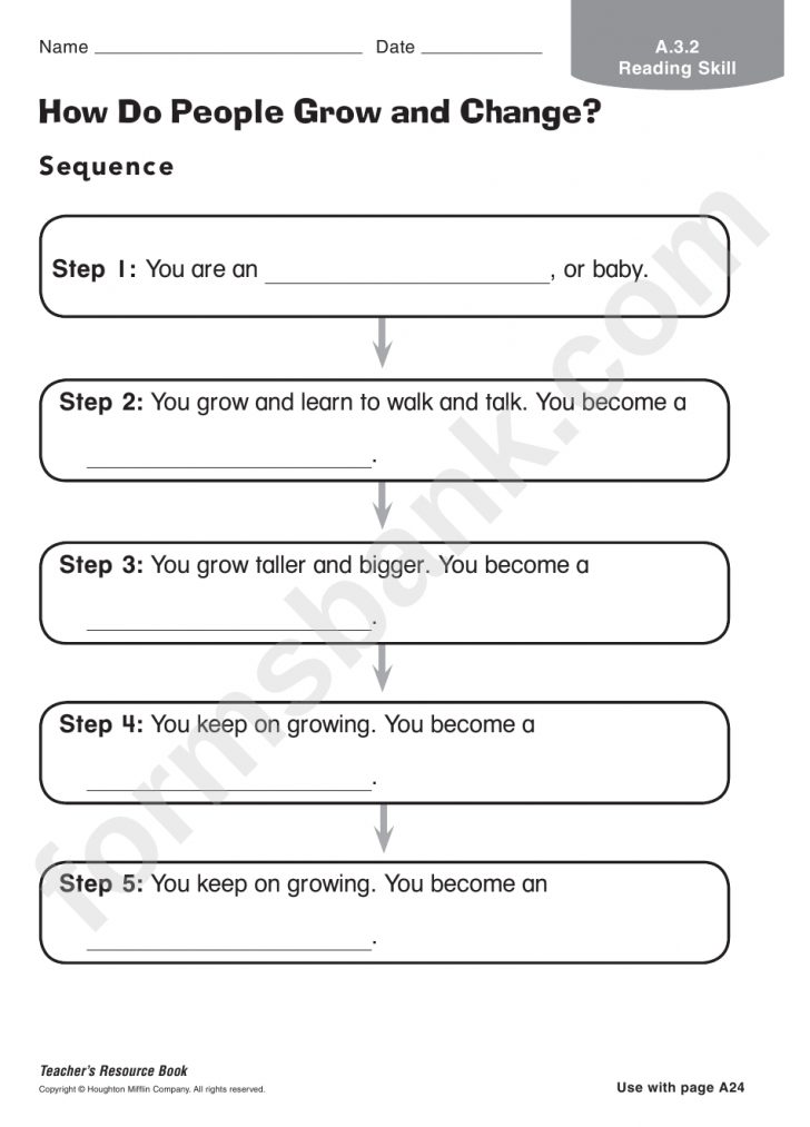 How Do People Grow Anb Change Biology Worksheet Printable Pdf Download ...