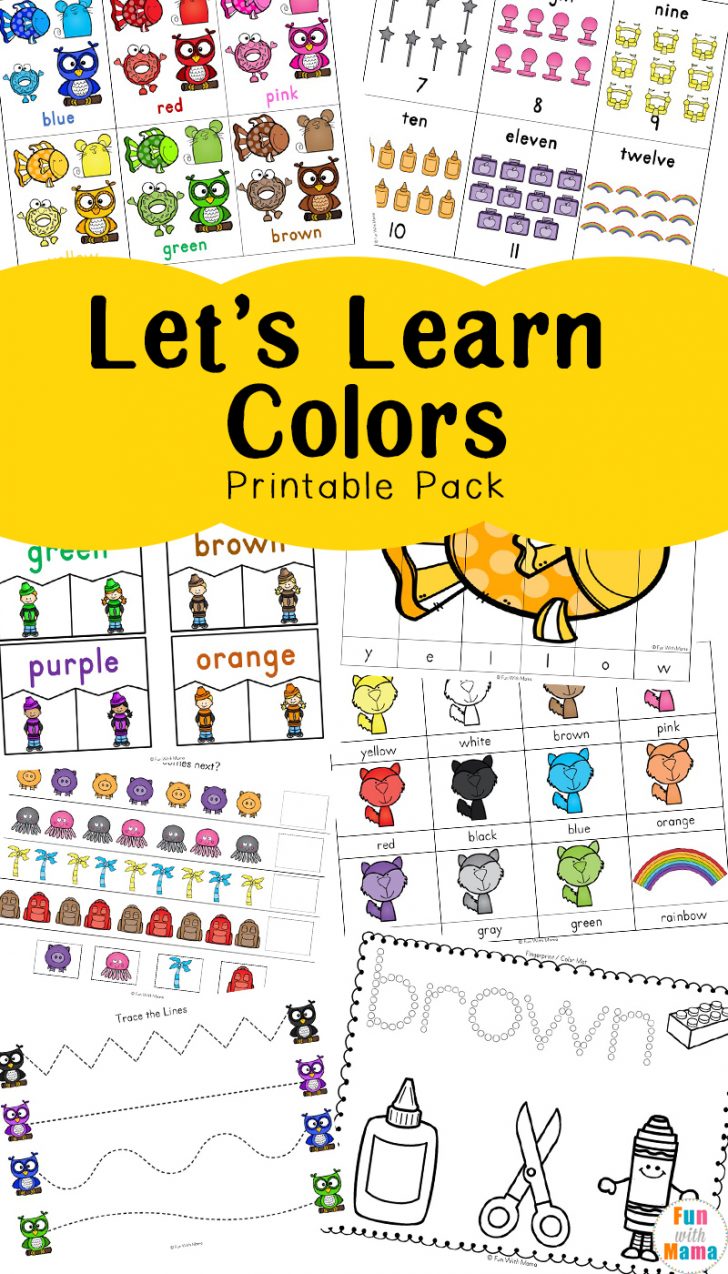 Learning Colors With Fun Color Themed Printable Worksheets - Fun ...