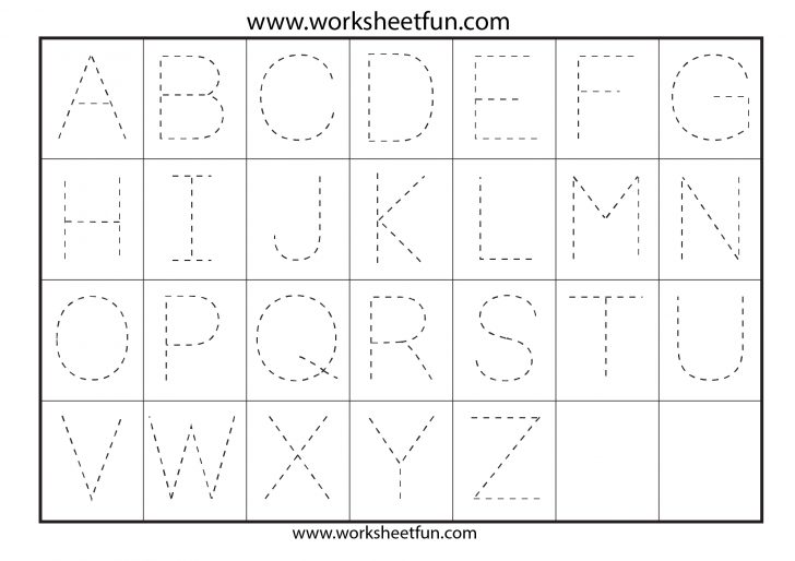 Letter Tracing Worksheets For Kindergarten - Capital Letters | Capital ...
