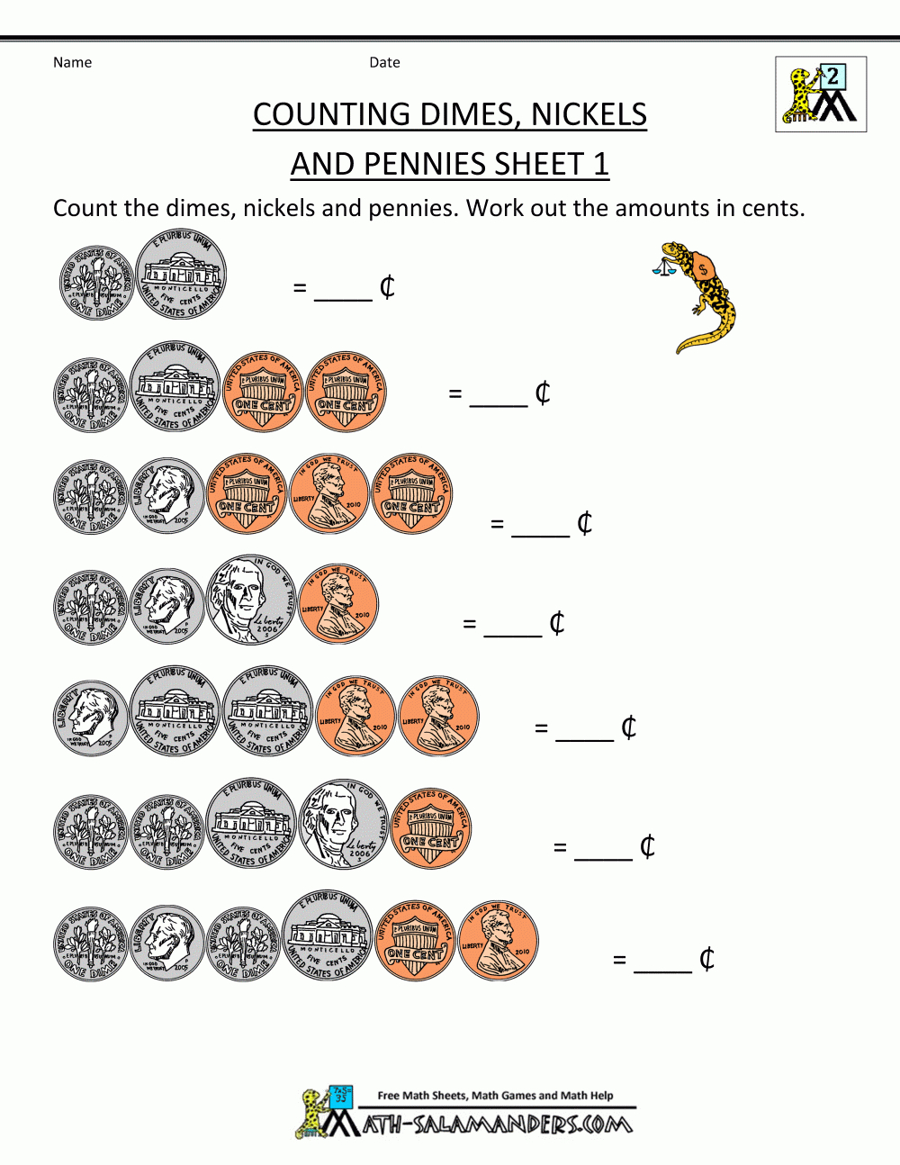 Easy Money Worksheets Printable Printable Worksheets