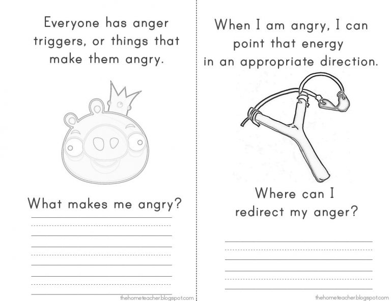 More "don't Be An Angry Bird" Printables - The Home Teacher | Anger ...