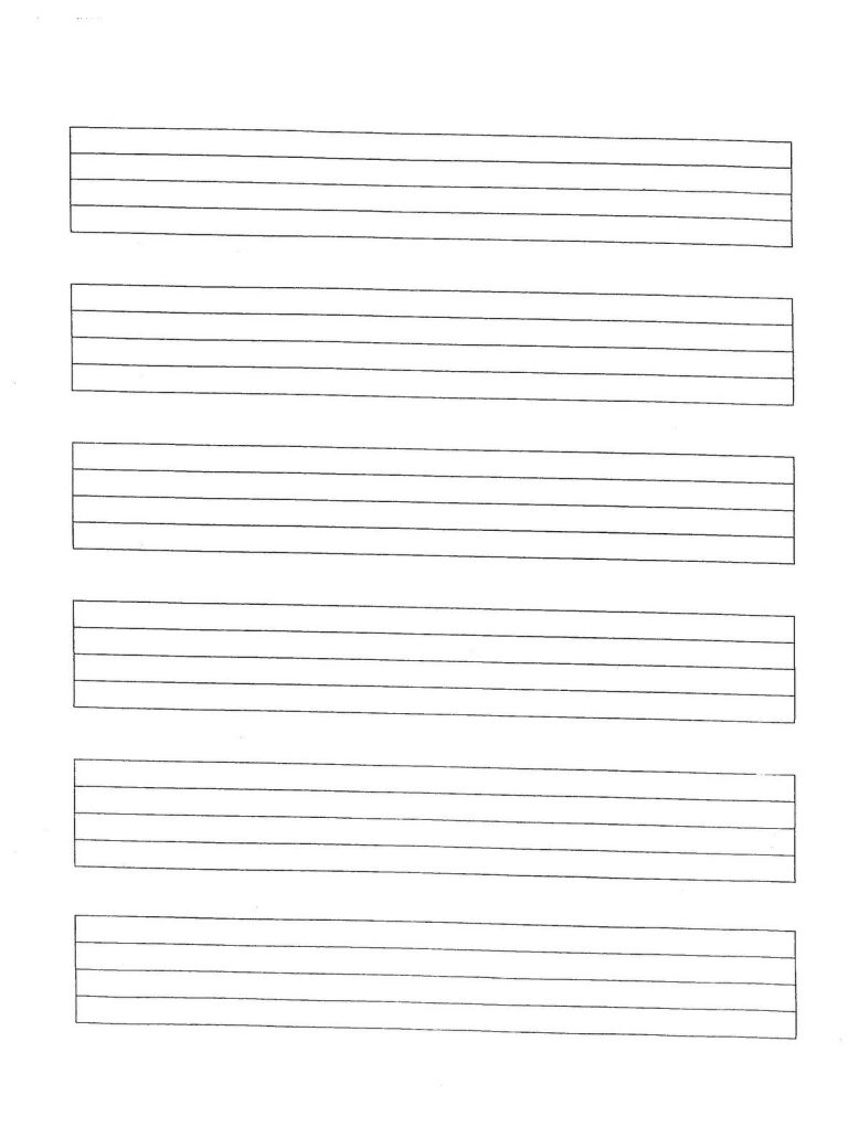Music Manuscript Paper Free Printable | Sites Where You Can Find ...