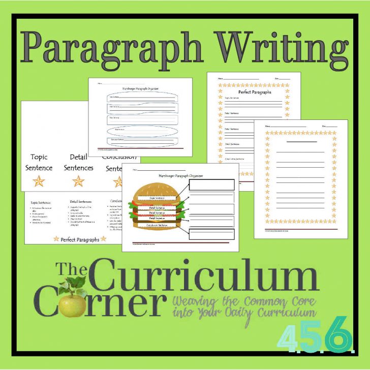 Paragraph Writing - The Curriculum Corner 4-5-6 | Free Printable ...