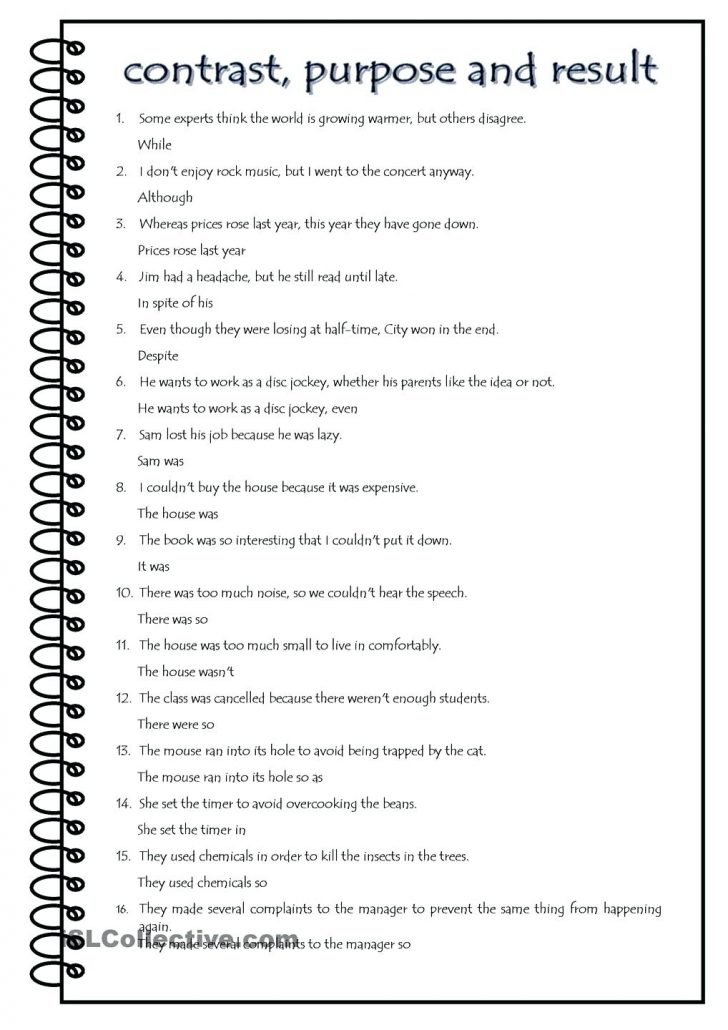 Paraphrasing Practice Worksheet Paraphrasing Exercise Worksheet ...