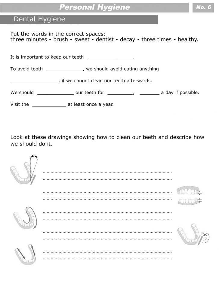 Personal Hygiene Worksheets For Kids Level 3 6 | Personal Hygiene ...