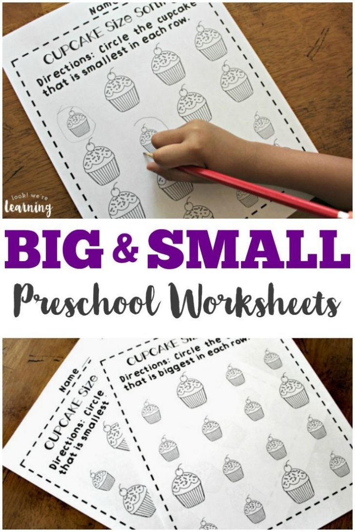 Preschool Worksheets: Big And Small Worksheets For Preschool | Big And ...