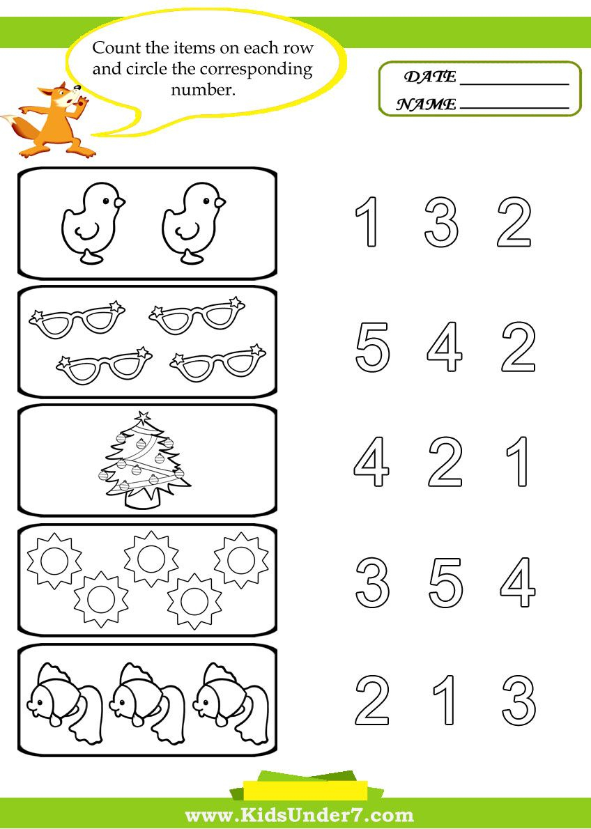 Printable Worksheets For Pre K Students Printable Worksheets