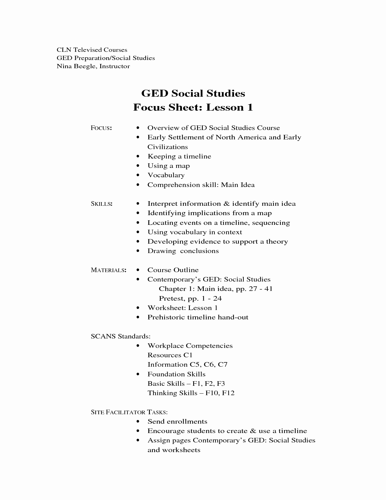 Printable Ged Practice Test A With Answers Pdf Printable Ged Practice 