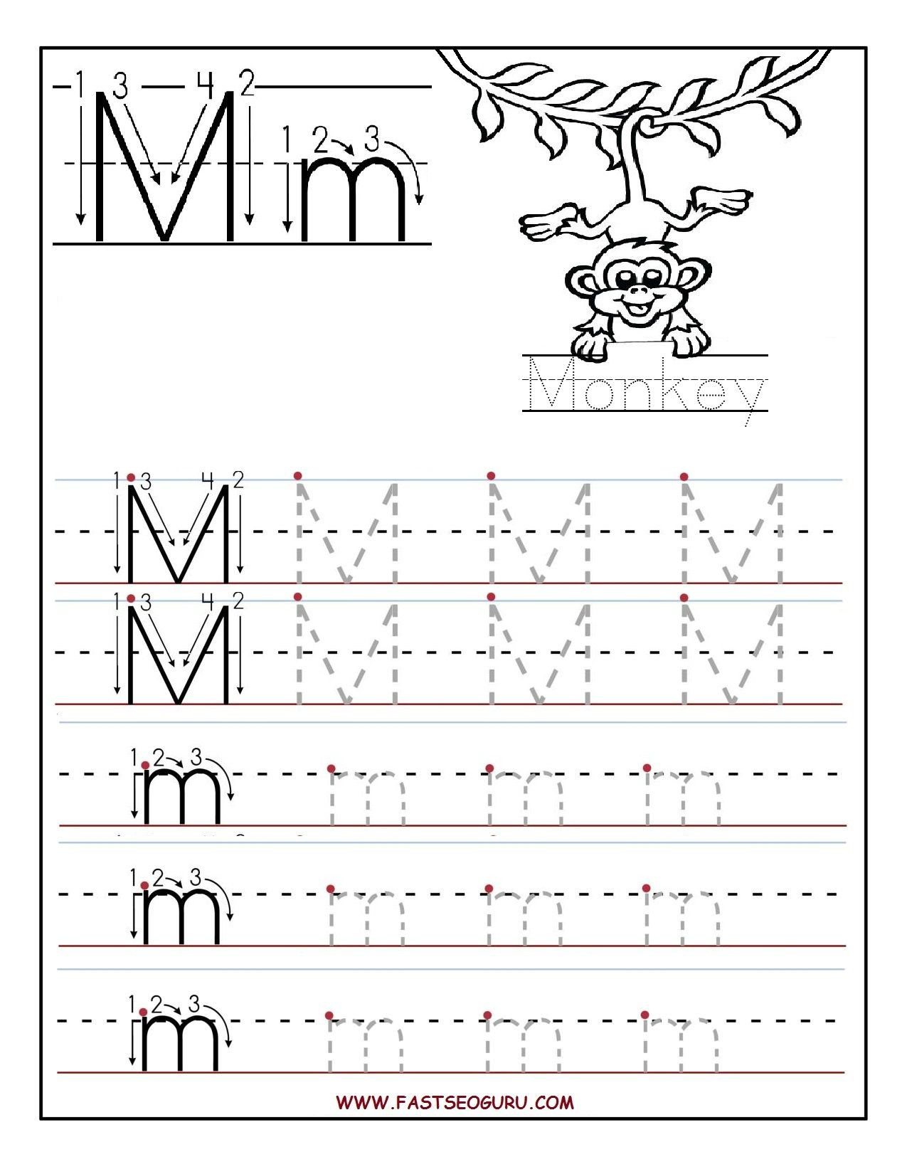 Letter M Printable Worksheets Printable Worksheets