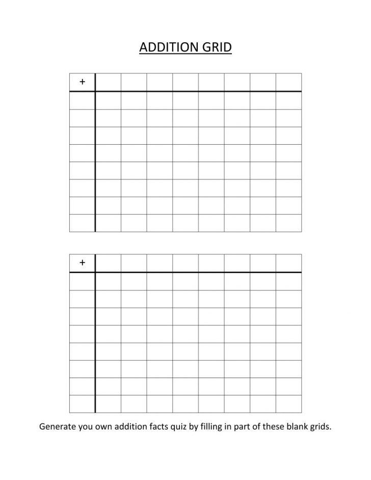 Printable Math Grids Worksheets – Printable Shelter | Printable Grids ...