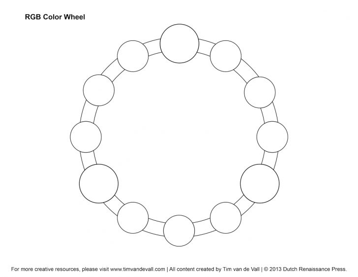 Rgb Color Wheel, Hex Values & Printable Blank Color Wheel Templates ...