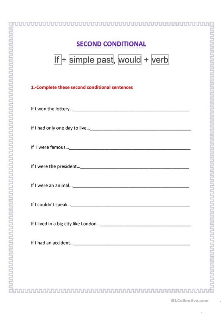 Second Conditional Worksheet - Free Esl Printable Worksheets Made | If ...