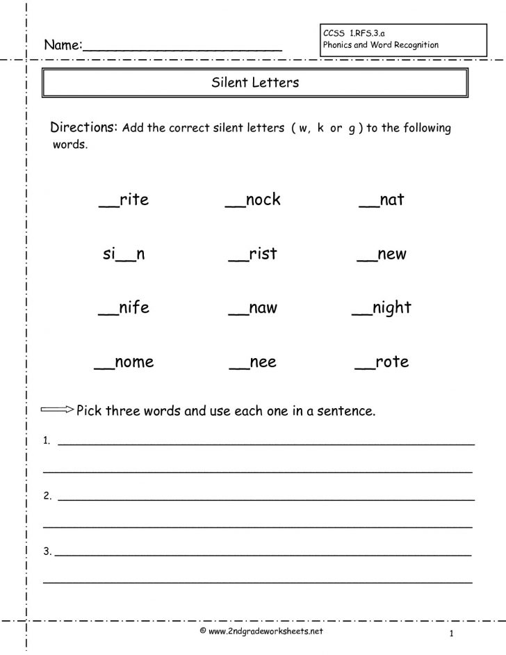 Second Grade Phonics Worksheets And Flashcards - Free Printable | Free ...