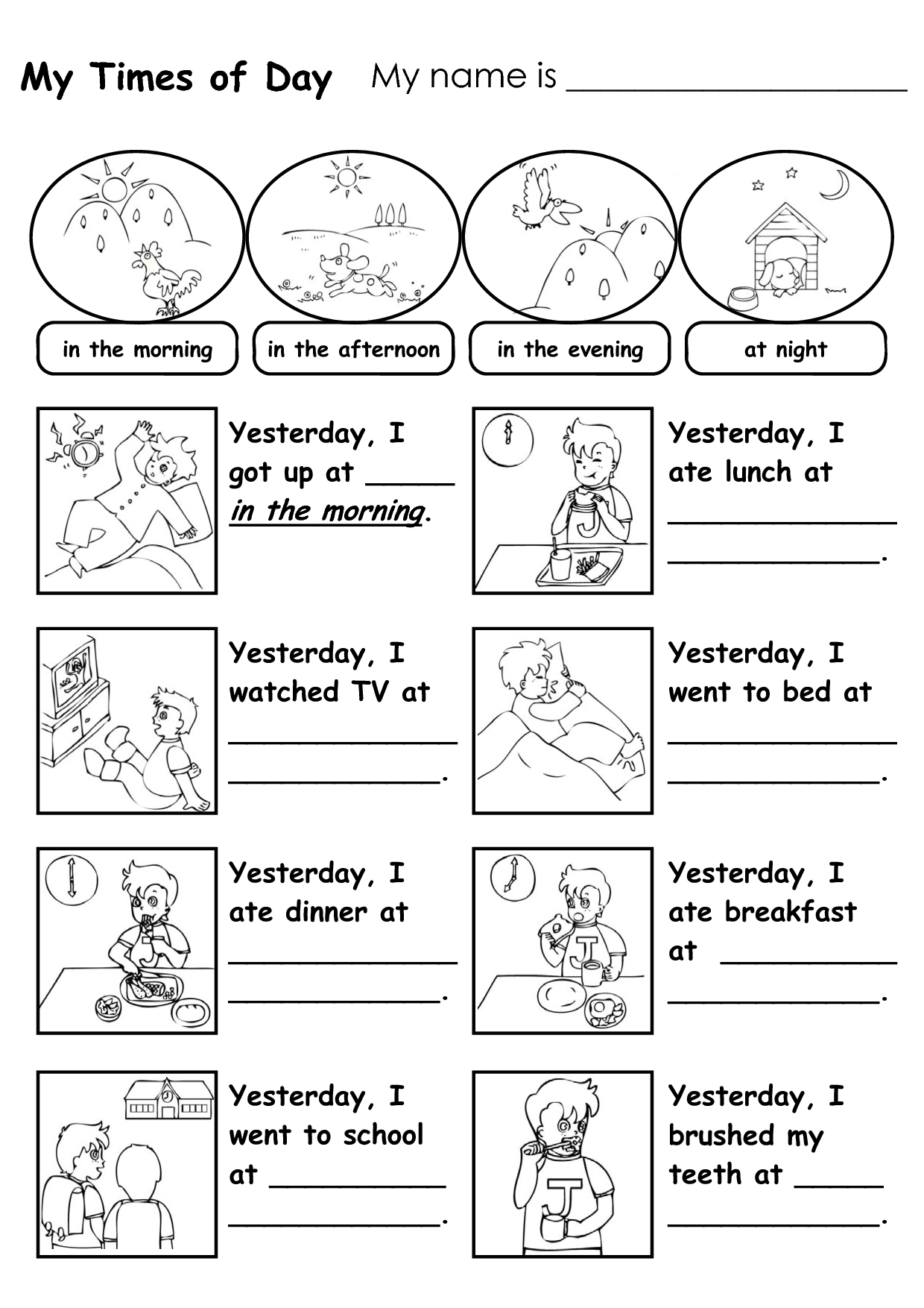 Day And Night Printable Worksheets Printable Worksheets Day And Night Printable Worksheets Printable Worksheets