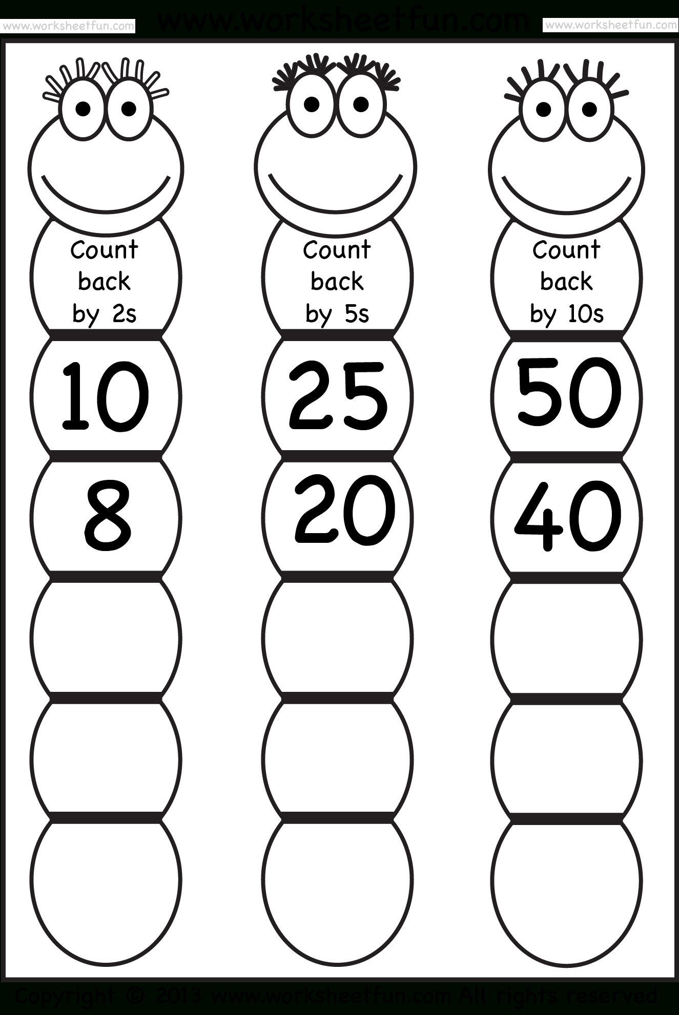 Free Printable Skip Counting Worksheets Printable Worksheets