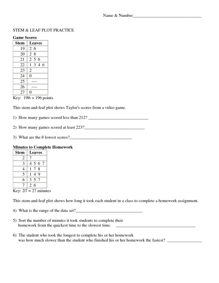 Stem And Leaf Plots | Stem And Leaf | Teaching Math, Leaves, Math ...
